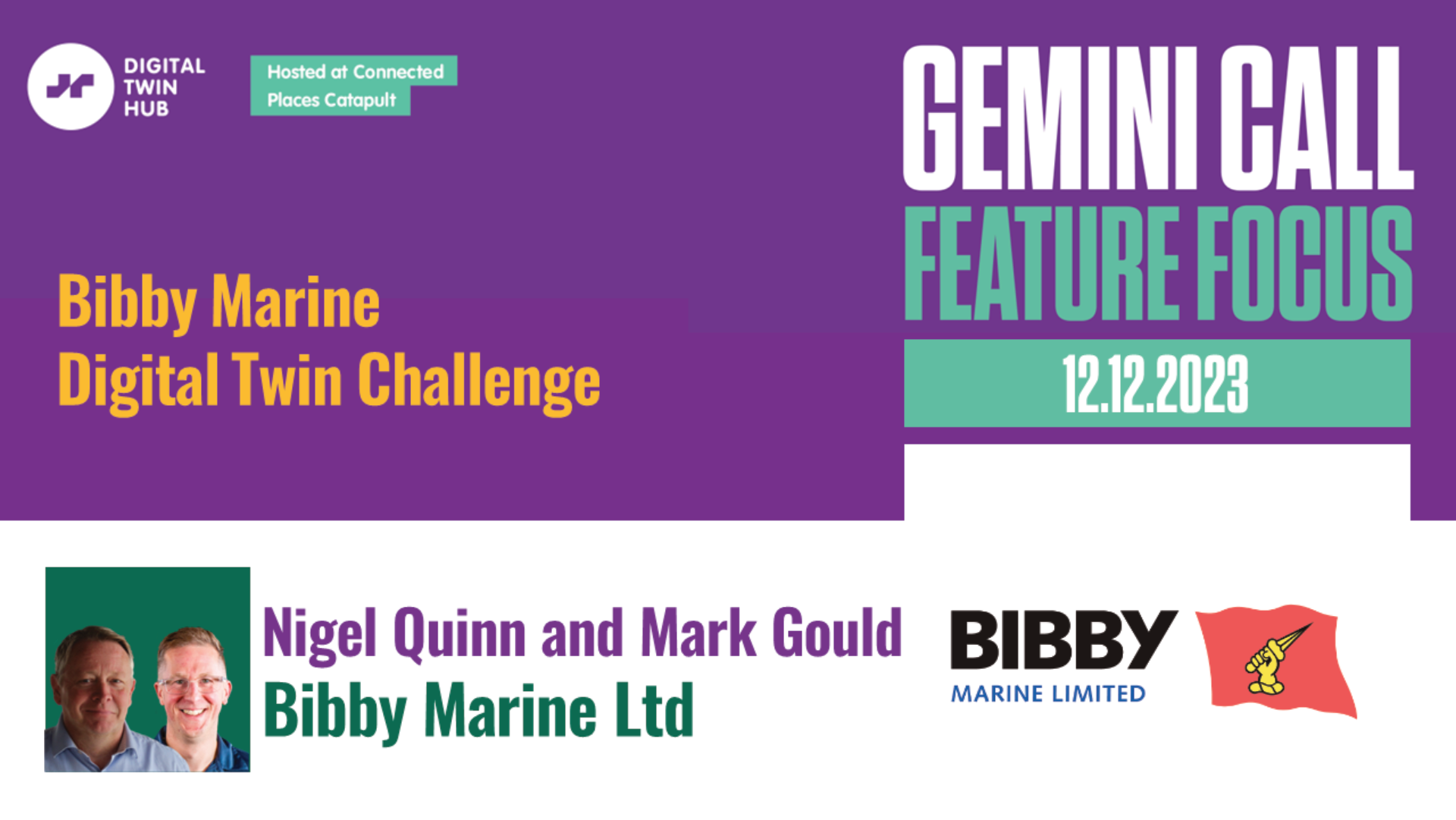 Nigel Quinn and Mark Gould of Bibby Marine Ltd present 'Bibby Marine ...