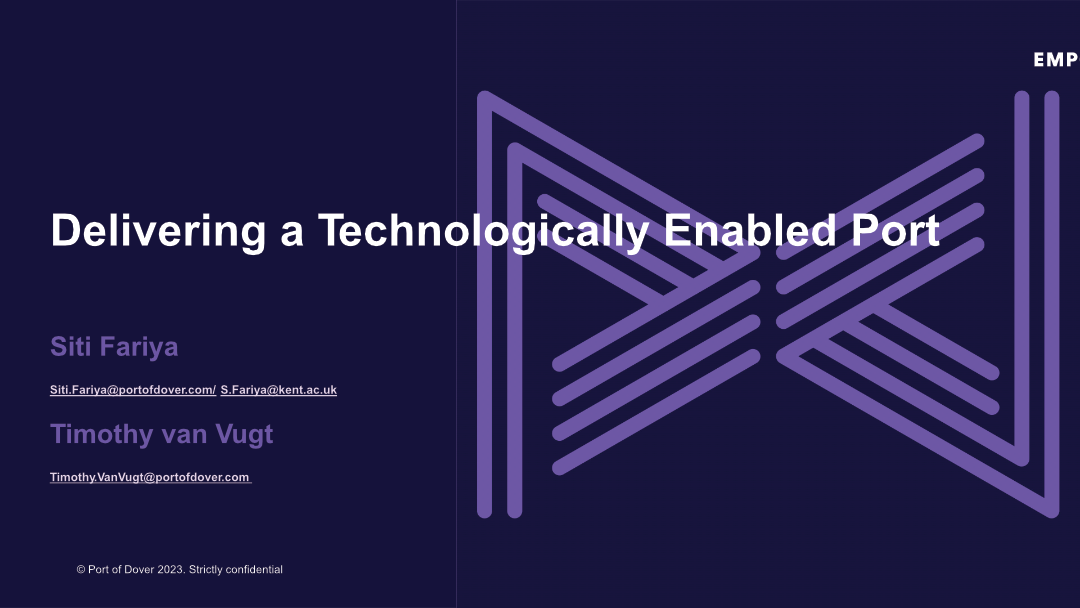 'Development of traffic modelling to enhance Port of Dover's ...