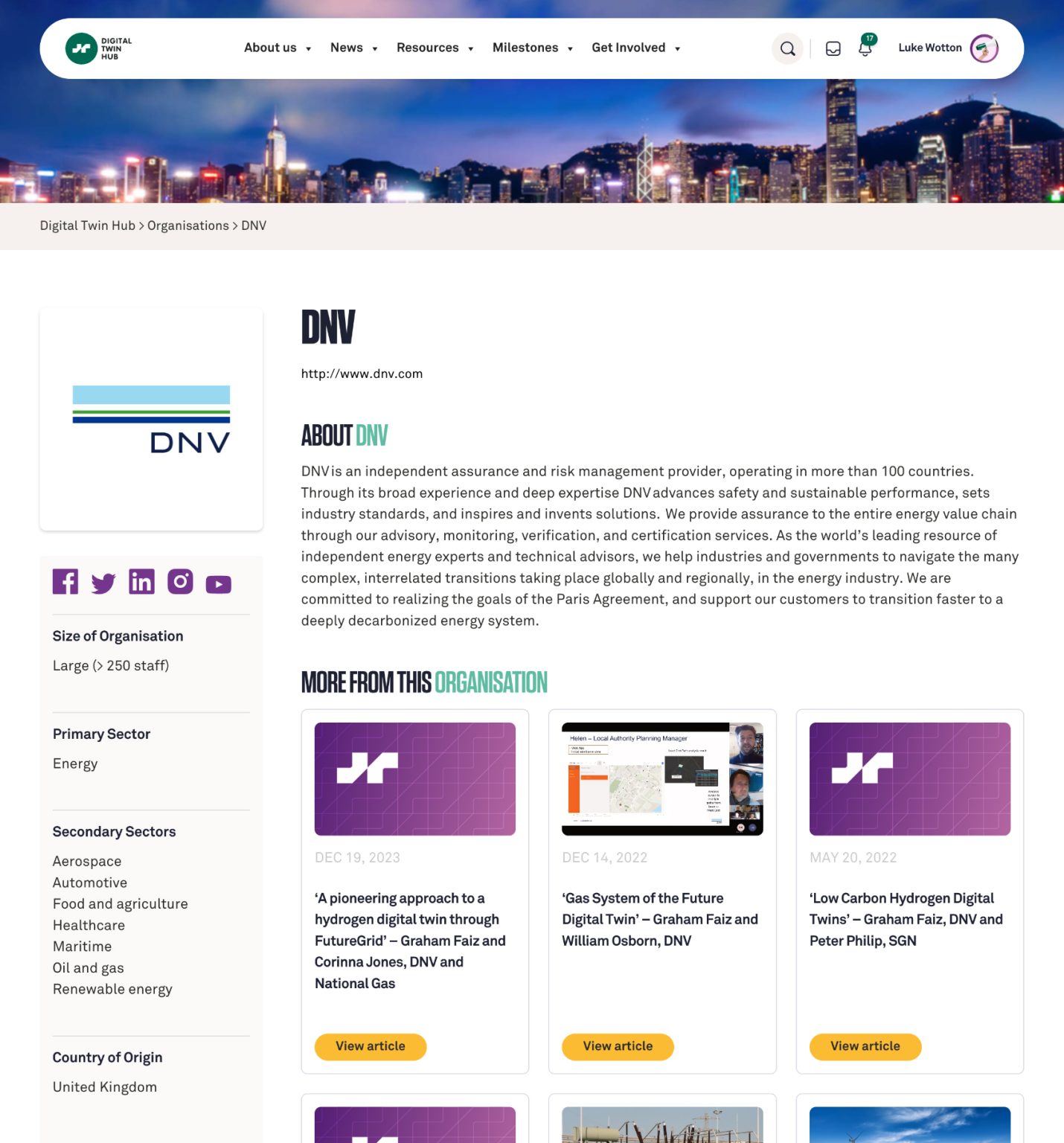 Homepage - Digital Twin Hub